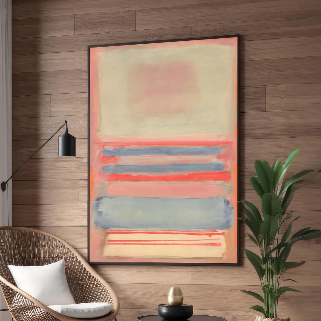 Mark Rothko Inspired Soft Pastel Abstract Canvas Print, Minimalist ...