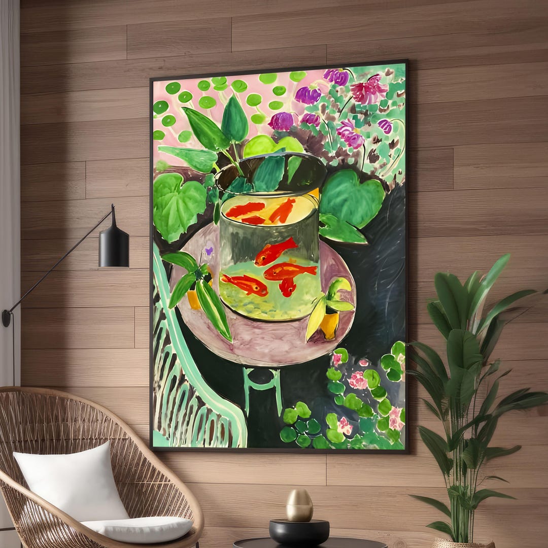 Henri Matisse Goldfish 1912 - Vibrant Fauvist Canvas Print - Lush ...
