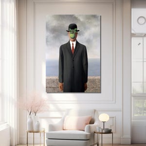 René Magritte ‘the Son of Man’ Canvas Print - Iconic Surrealism Wall ...
