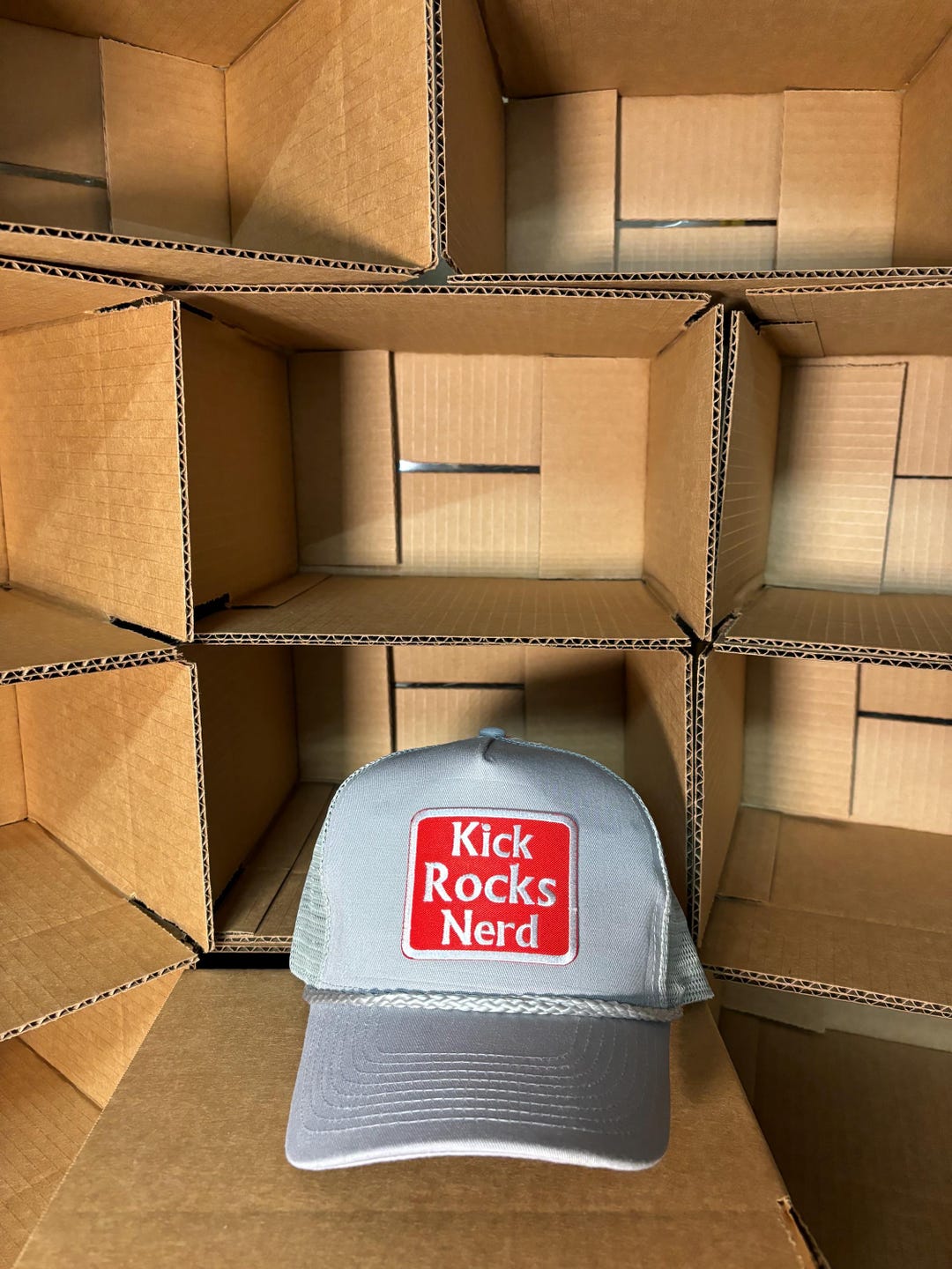 Kick Rocks Nerd Trucker Hat - Etsy