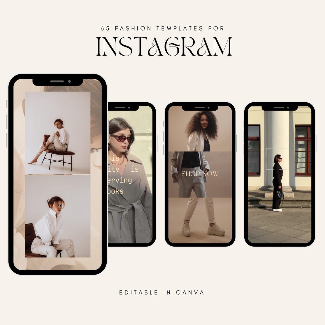 Fashion Ecommerce Instagram Story Canva Templates, Instagram Reels ...
