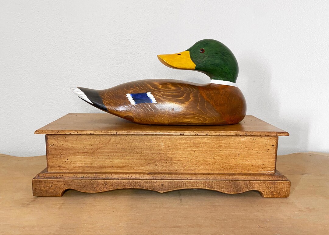 Vintage Duck Decoy Wooden Cigar Box Hand-painted - Etsy