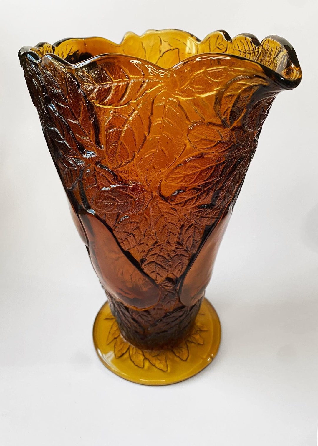 Vintage Tiara Glass Sweet Pear Pitcher in Burnt Honey C. 1983, Indiana ...