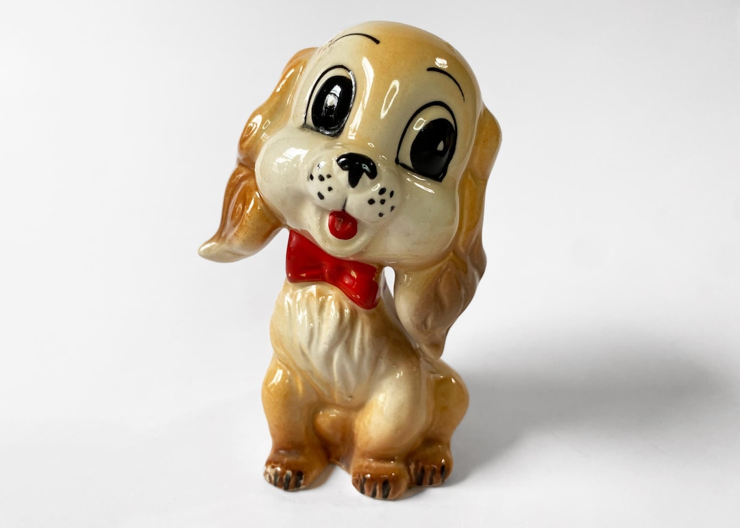 Vintage Commodore Dog Salt Shaker Figurine - Cute Animated Cocker ...