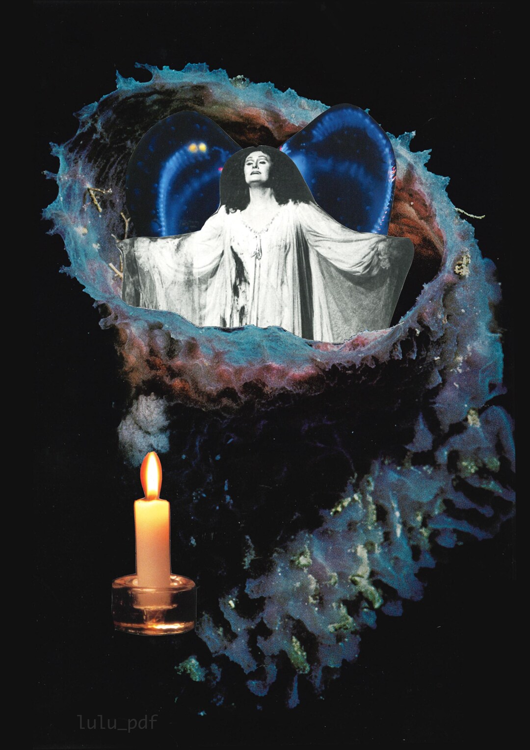 Holographic Angel Collage Sticker - Etsy