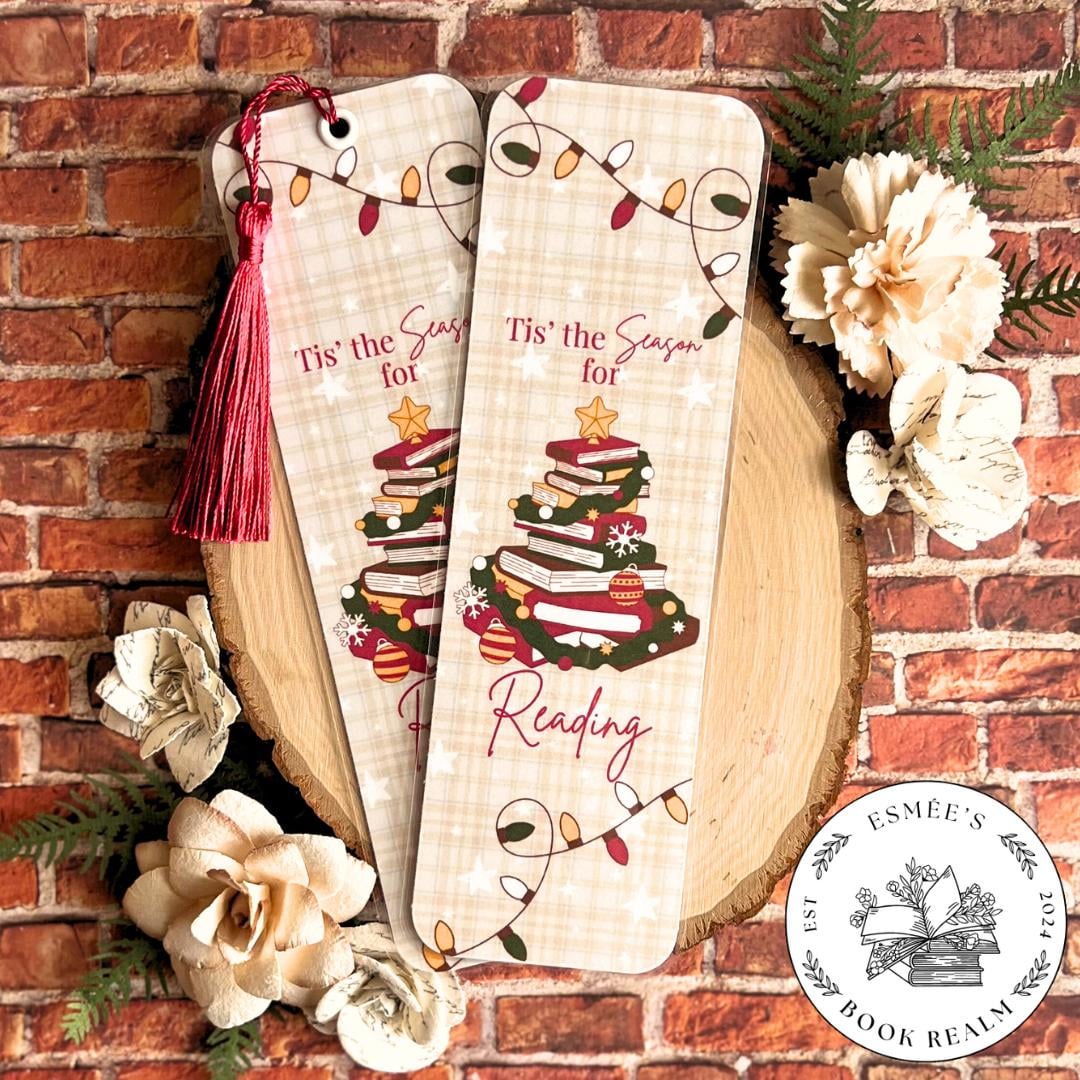 Tis the Season Bookmark | Laminated Bookmark | Christmas Bookmark ...