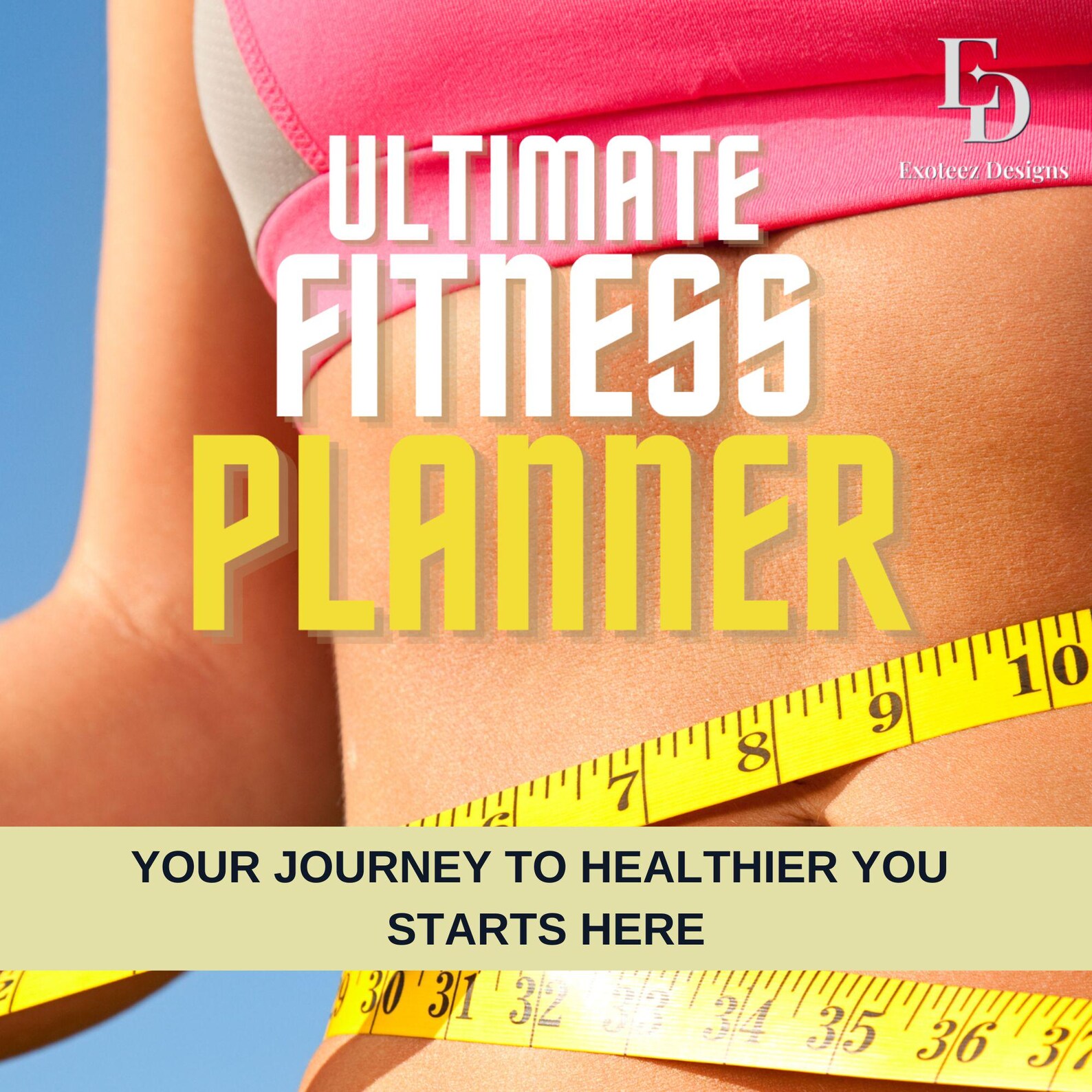 Ultimate Fitness Planner Printable PDF 52 Week Wellness Tracker Daily ...