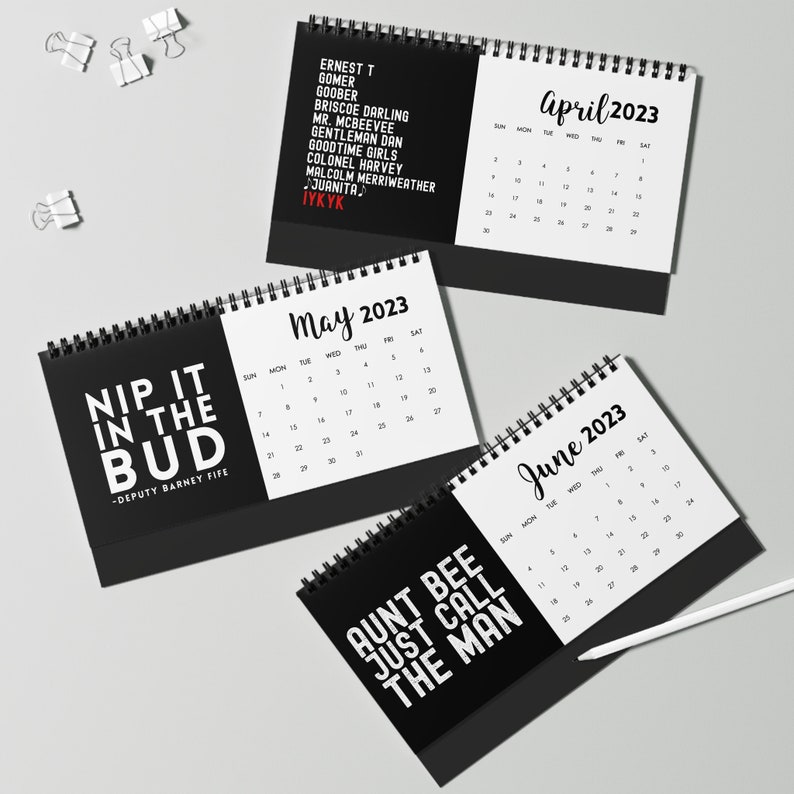 Andy Griffith Show Gift, 2023 Calendar, Funny Quotes, Desk Calendar ...