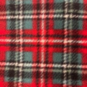 Red Plaid Fleece Pajama Pants - Etsy