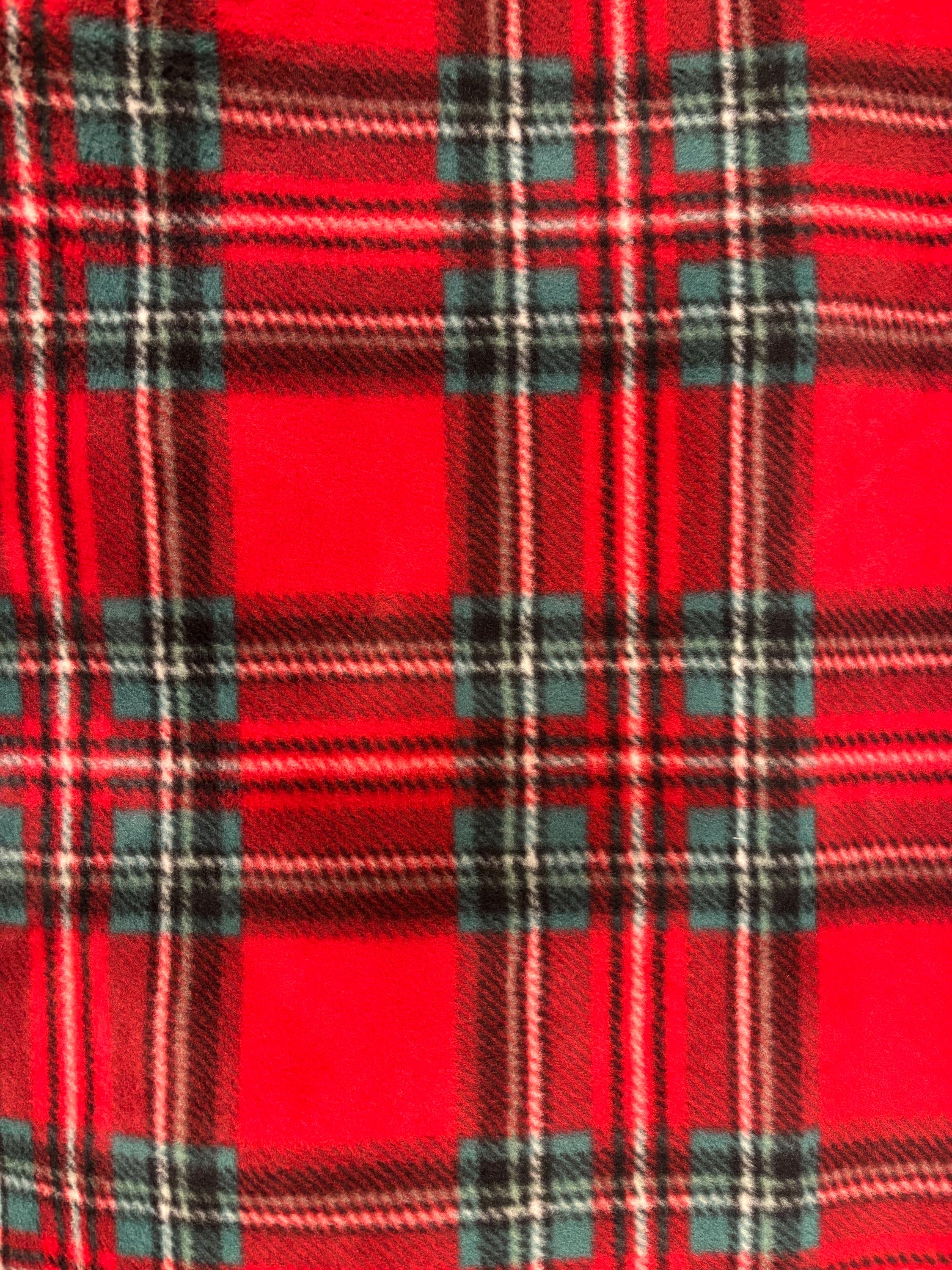 Red Plaid Fleece Pajama Pants - Etsy