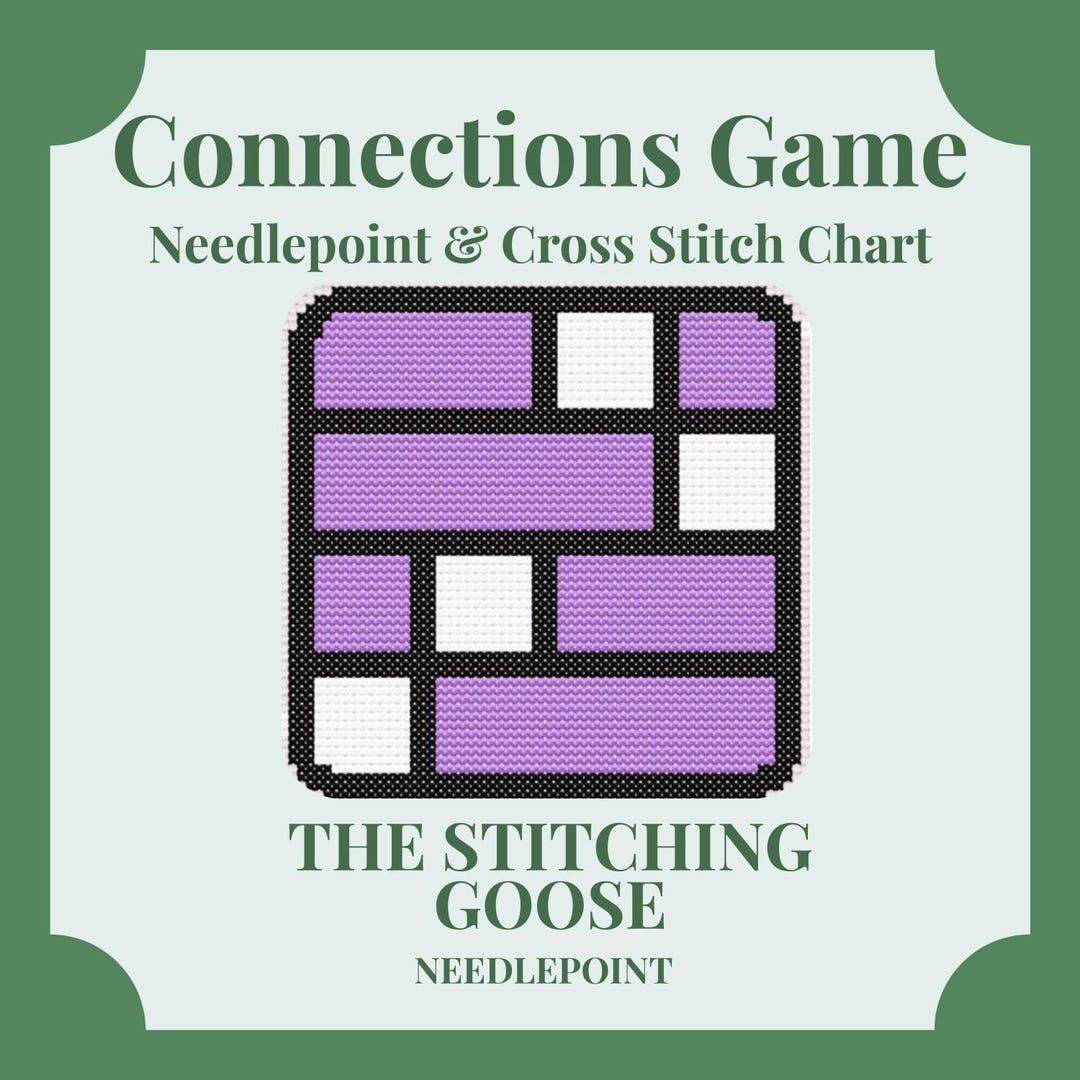Connection Game Needlepoint and Cross Stitch Chart - Etsy