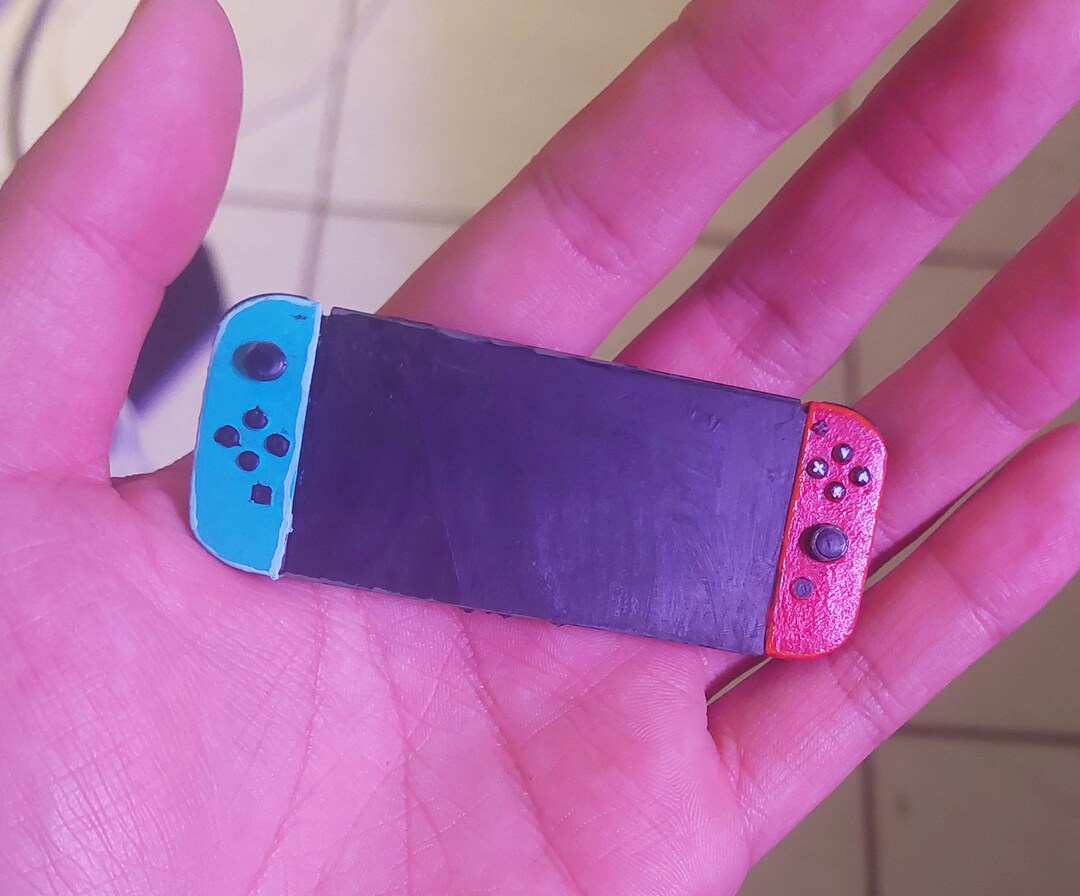 Scale 1/3 Tiny 3D Printed Gaming Console - Black Resin (unpainted ...