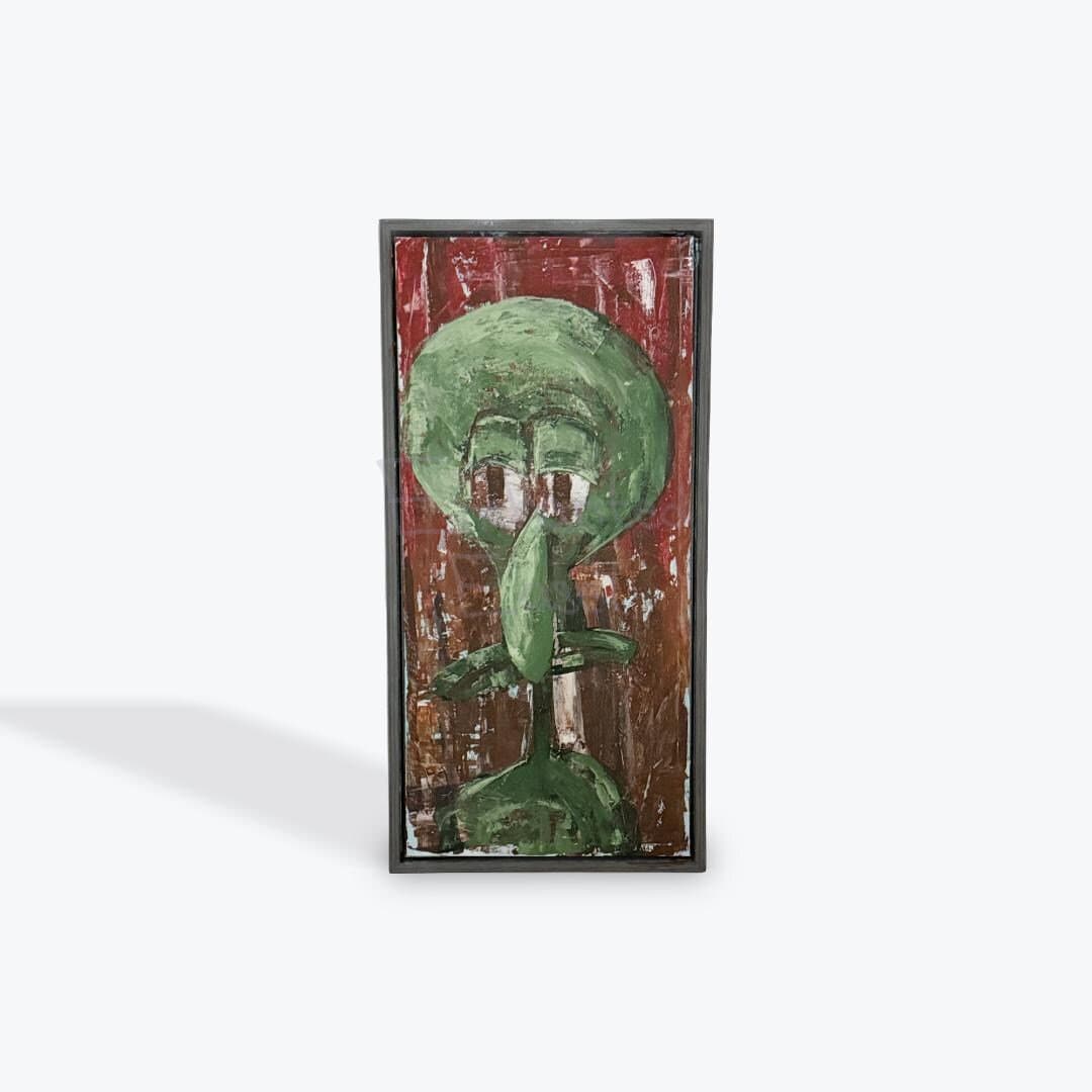 Alone Squidward Fan Art Acrylic Painting - Etsy