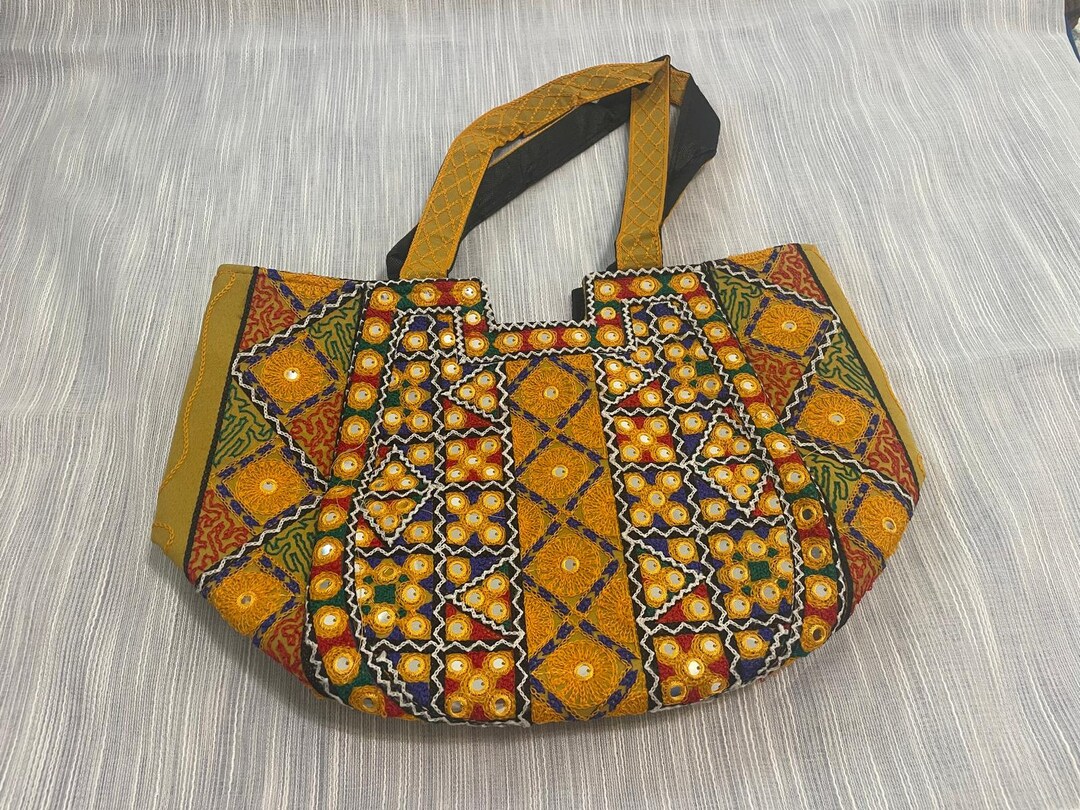 Embroidered Cotton Pakistani Handbag, Large - Etsy