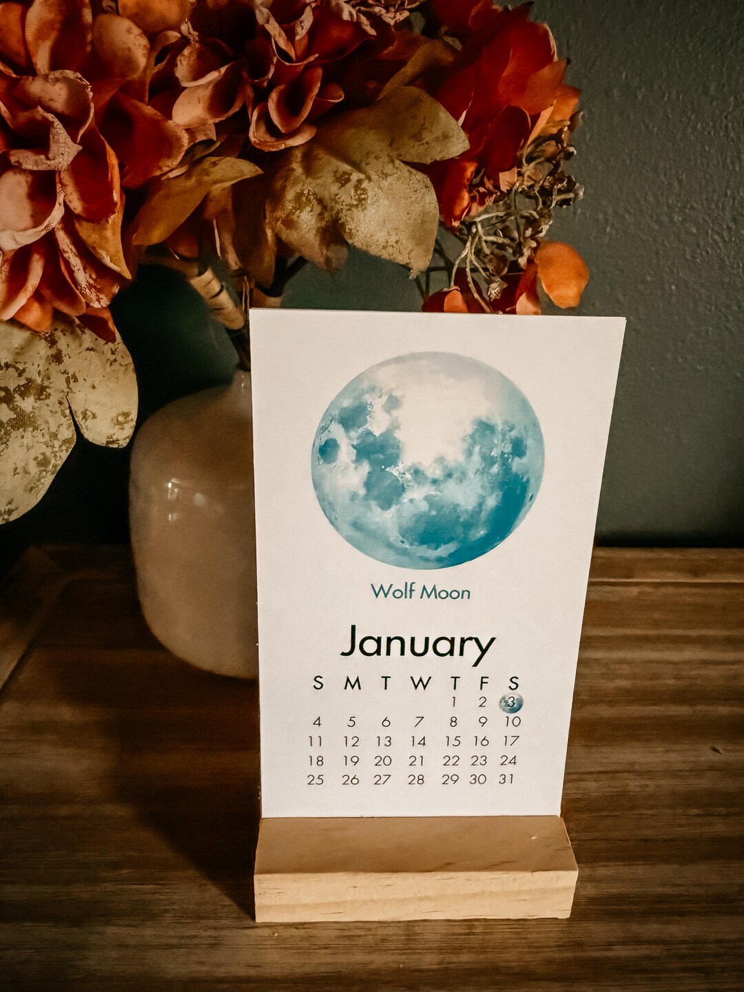 2026 Full Moon Desk Calendar: Astronomy Gift for Enthusiasts - Etsy