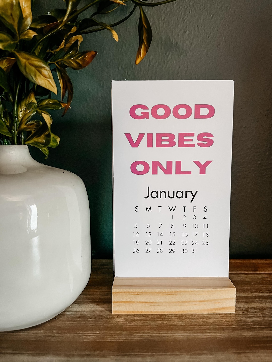 2025-2026 Monthly Affirmations Desk Calendar: Inspirational Gift for ...