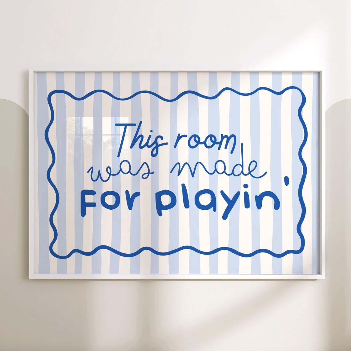 Trendy Playroom Wall Art – “this Room Was Made for Playin’” Poster ...