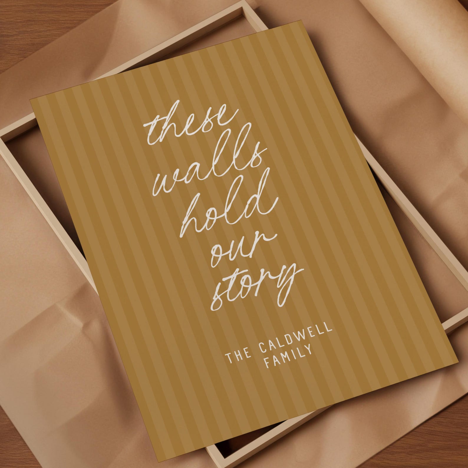 Personalized Family Name Wall Art - These Walls Hold Our Story - Custom ...