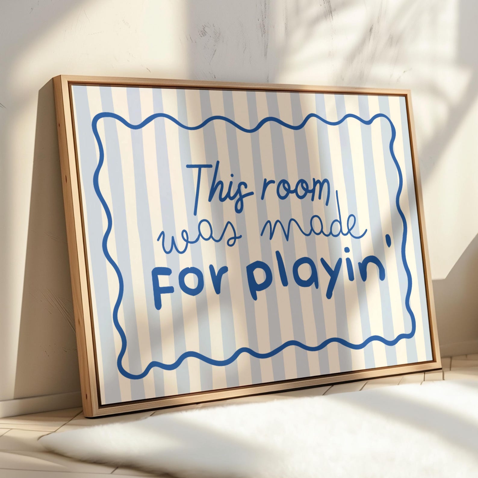 Trendy Playroom Wall Art – “this Room Was Made for Playin’” Poster ...