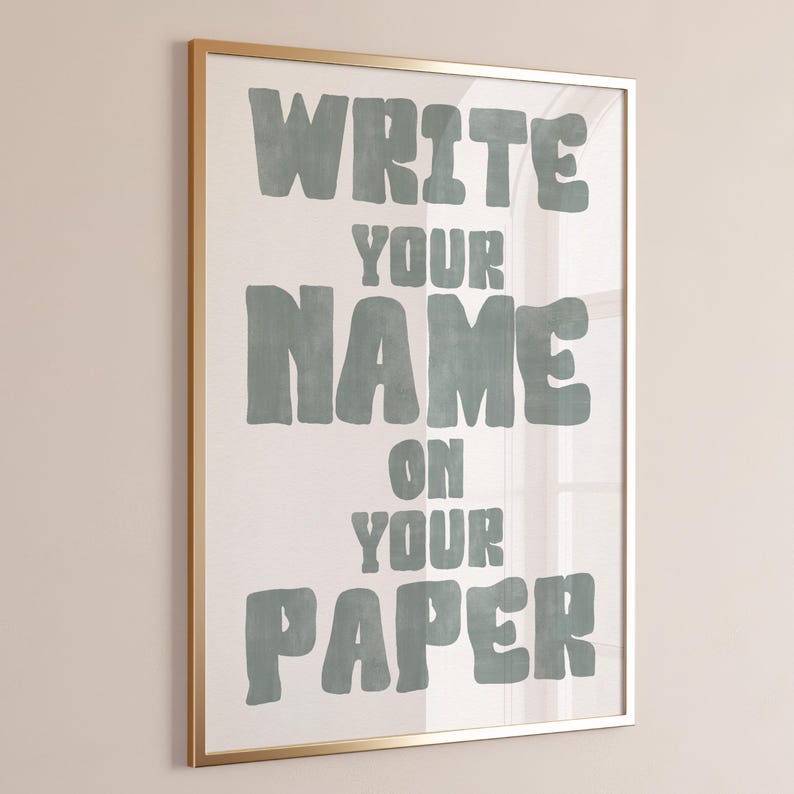 Printable Teacher Poster Bundle – 3 Green Classroom Signs ...