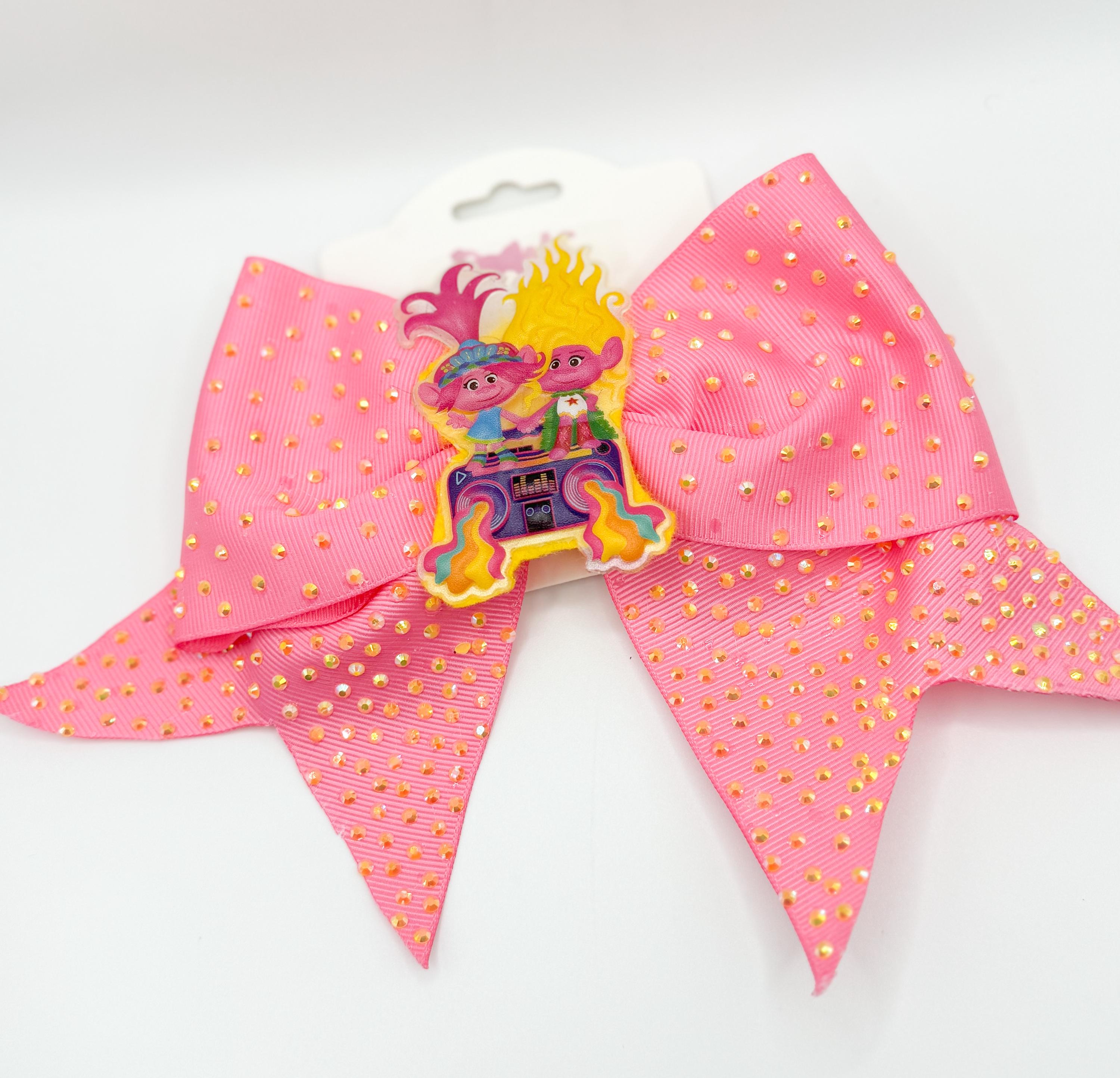 Pink Trolls Hair Bow - Etsy