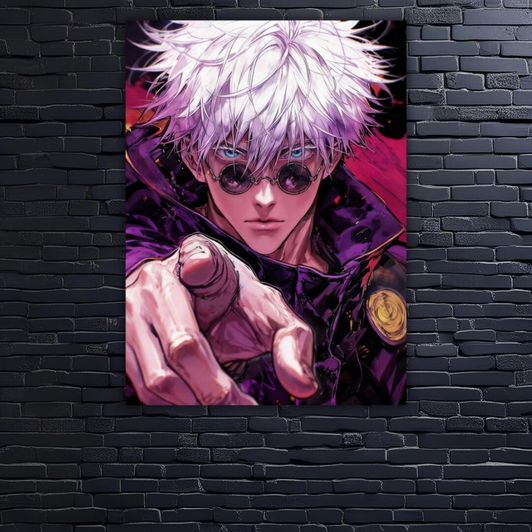Jujutsu Kaisen Gojo Satoru Metal Wall Poster – UV Printing Japanese ...