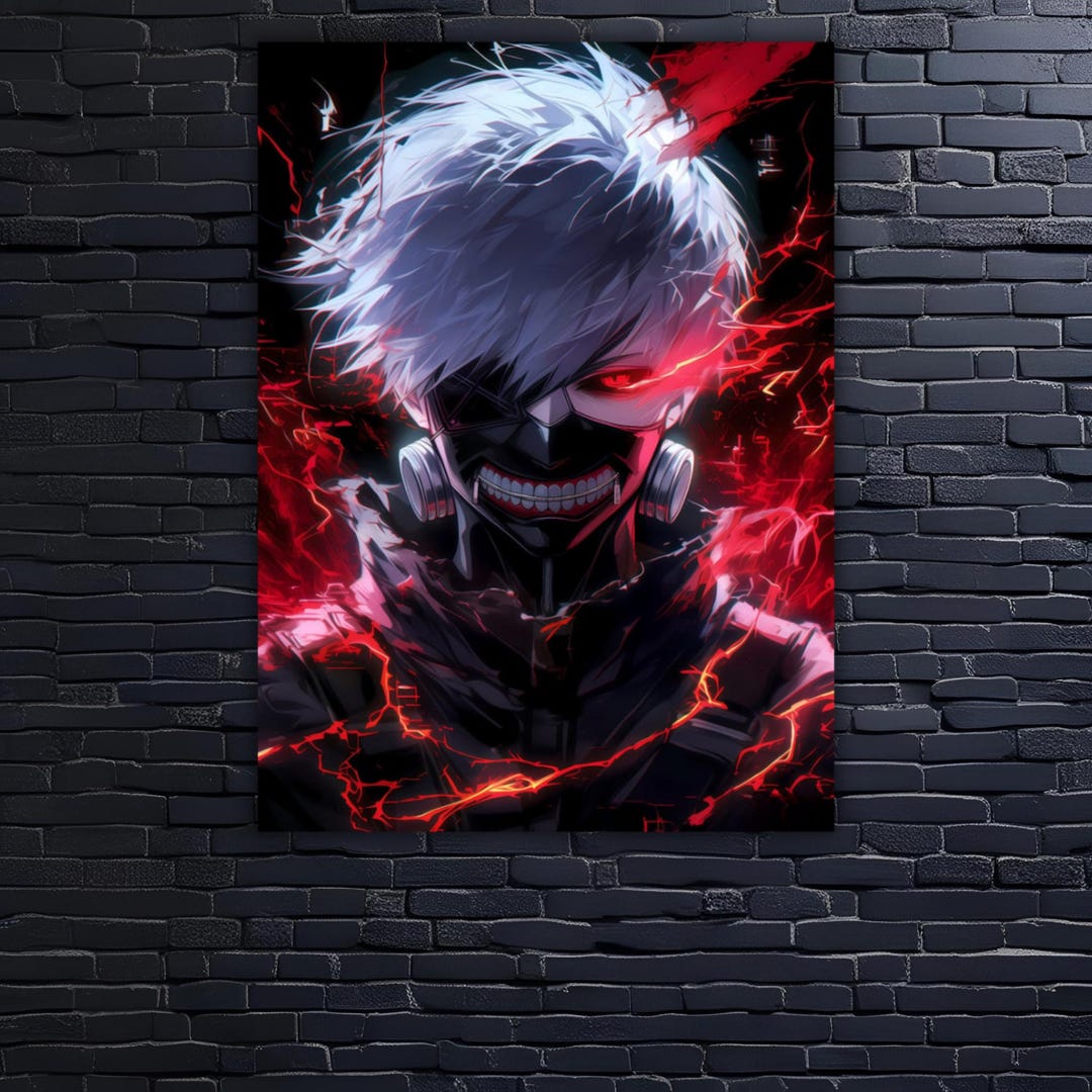 Tokyo Ghoul Ken Kaneki Metal Wall Art | Anime Poster UV Printing Panel ...