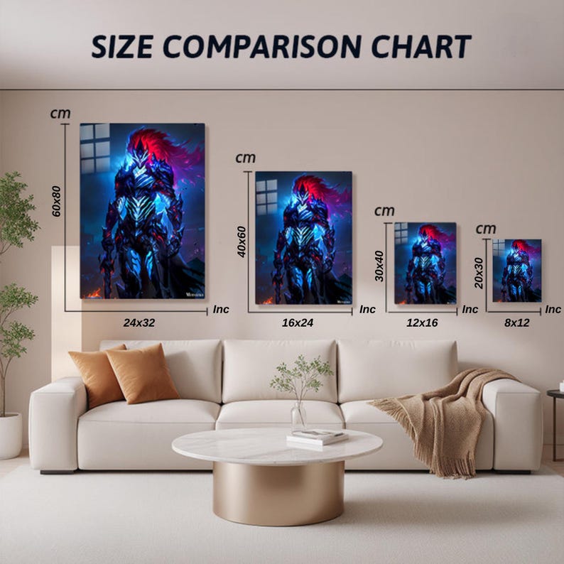 Solo Leveling Anime Power Art Metal Poster– UV Printed Metal Poster of ...
