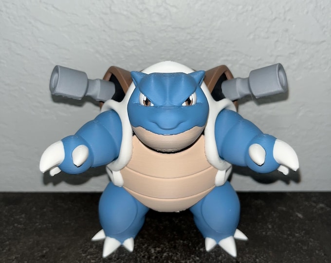 Blastoise Multi-colored 3D Model - Etsy