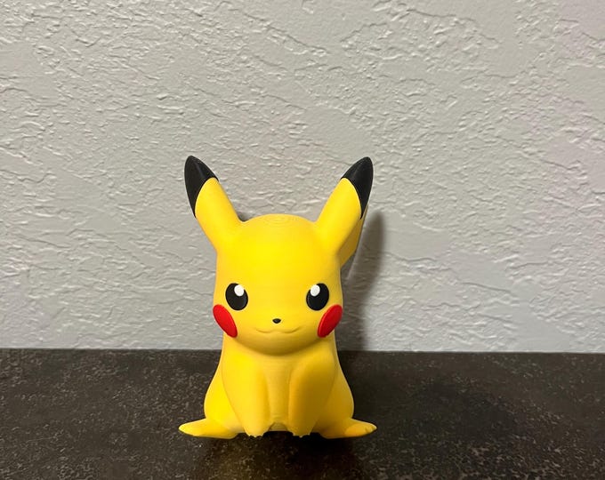 Pikachu Multi-colored 3D Model - Etsy