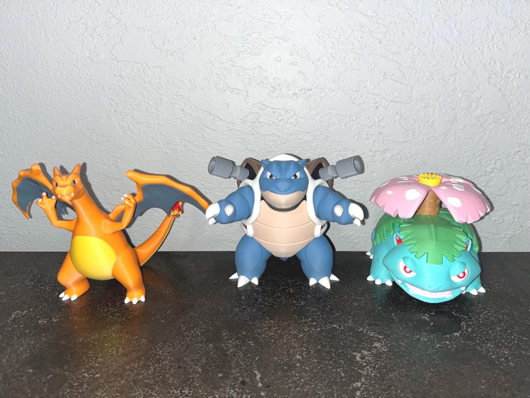 Blastoise, Charizard, and Venasaur Final Starter Evolution Bundle Multi ...