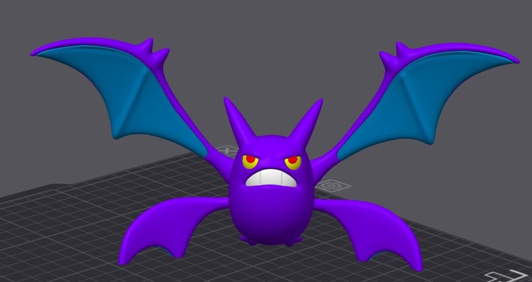Crobat Multi-colored 3D Model - Etsy