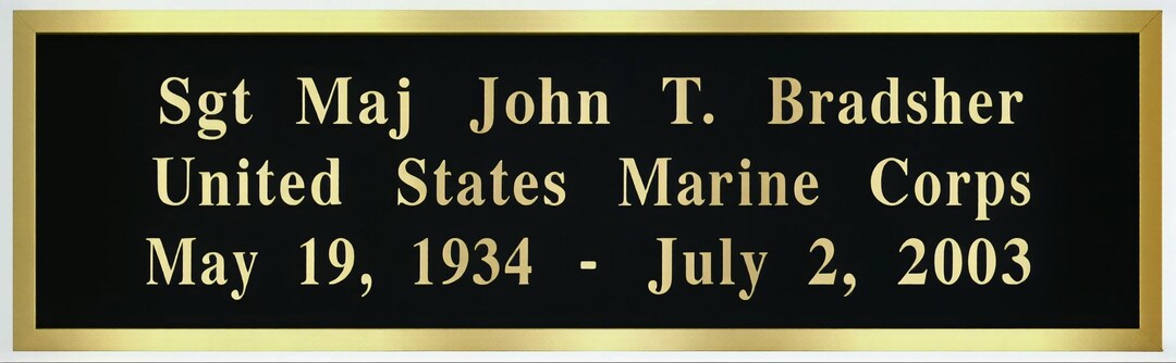 Personalized Brass Name Plate, Custom Engraved Art Tag - Etsy