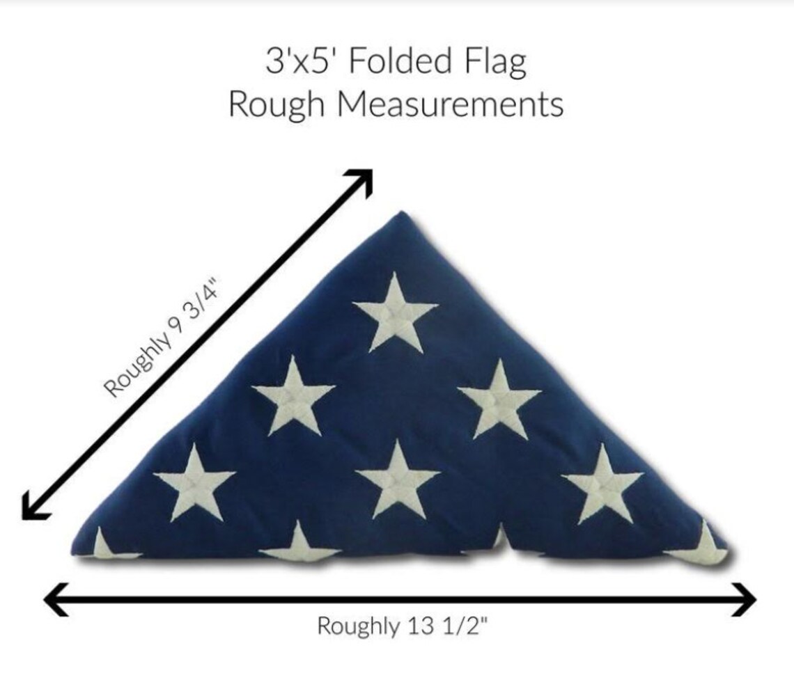 Pre-folded American Flags, Flag Comes Pre Folded, Fully Embroidered ...