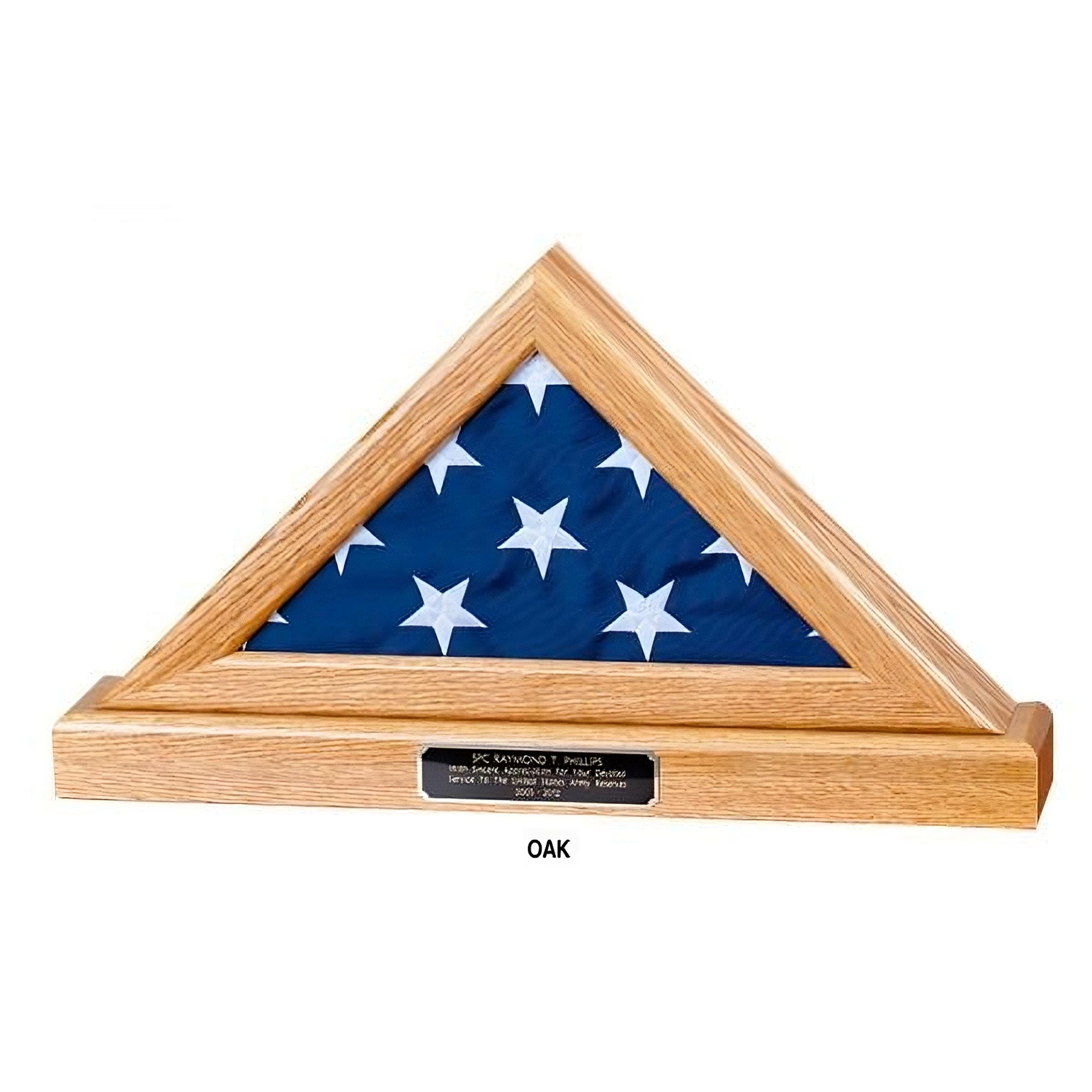 3x5 Flag Display Case: Appalachian Hardwood, Military Gift - Etsy