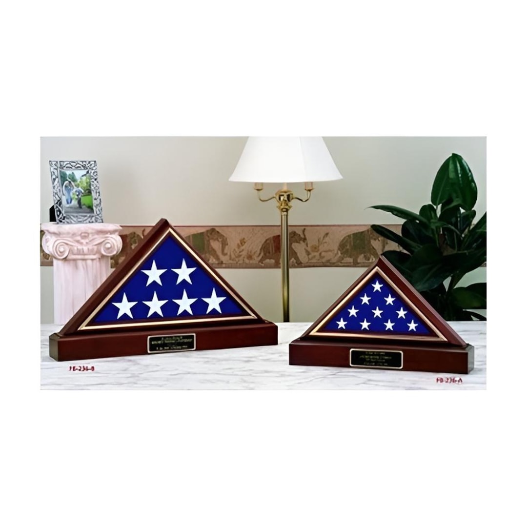 Military Retirement Flag Display Case: Appalachian Hardwood, 3x5 Flag ...
