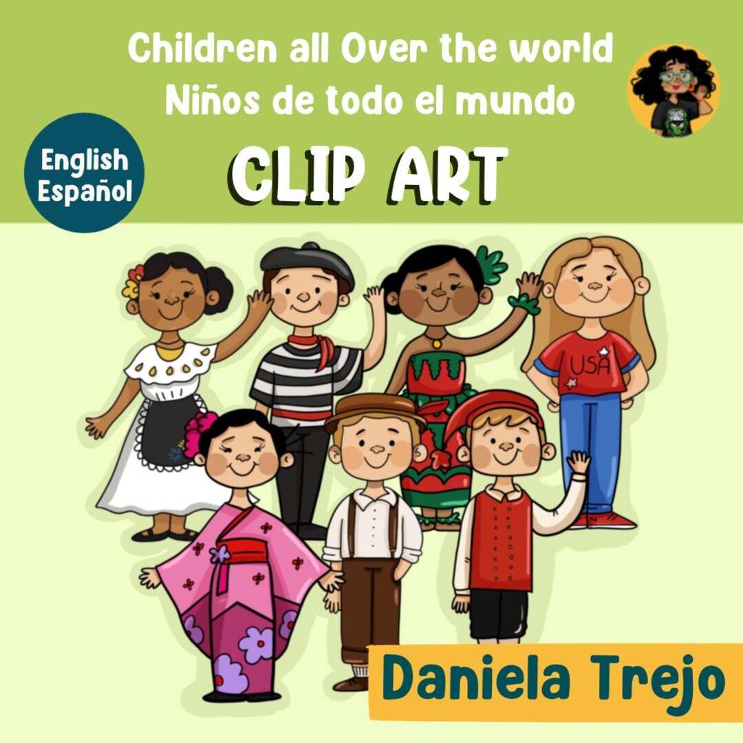 Children All Over the World- CLIP ART - Etsy