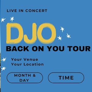 Custom Djo Back on You Tour Concert Ticket - Etsy
