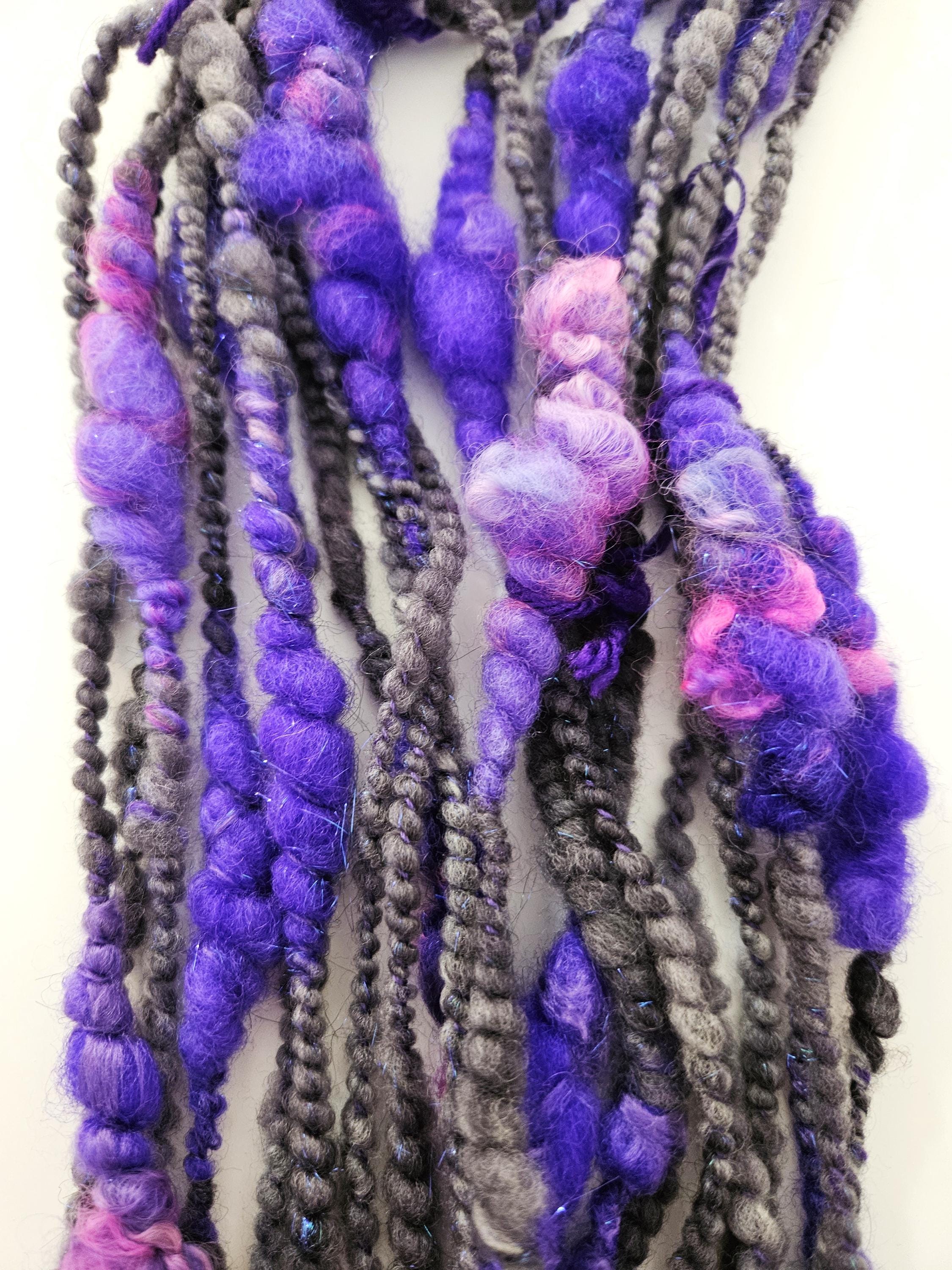 Handspun Art Yarn, Textured Art Yarn, Bobble Yarn, Coiled Handspun ...
