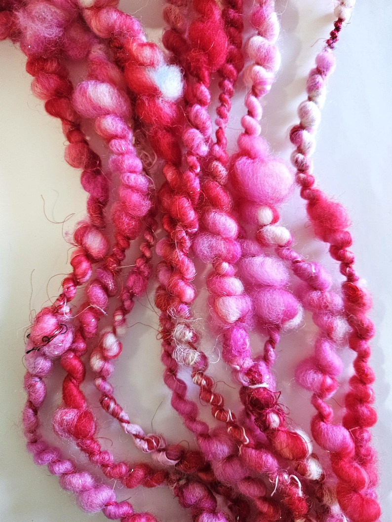 Textured Handspun Yarn, Scrappy Art Yarn, Sari Silk Ribbons, Super ...