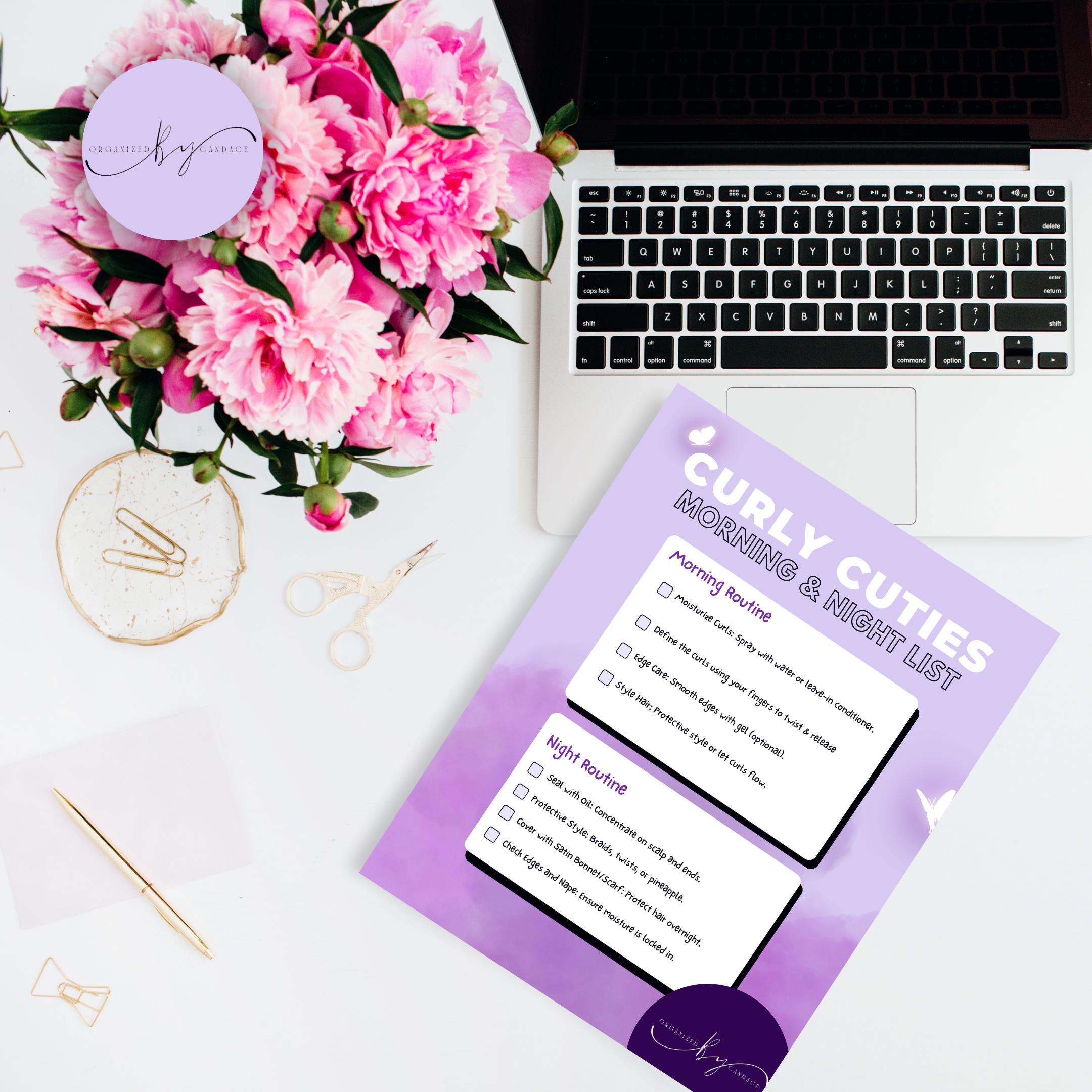 Easy Care Checklist for Curly Hair - Etsy