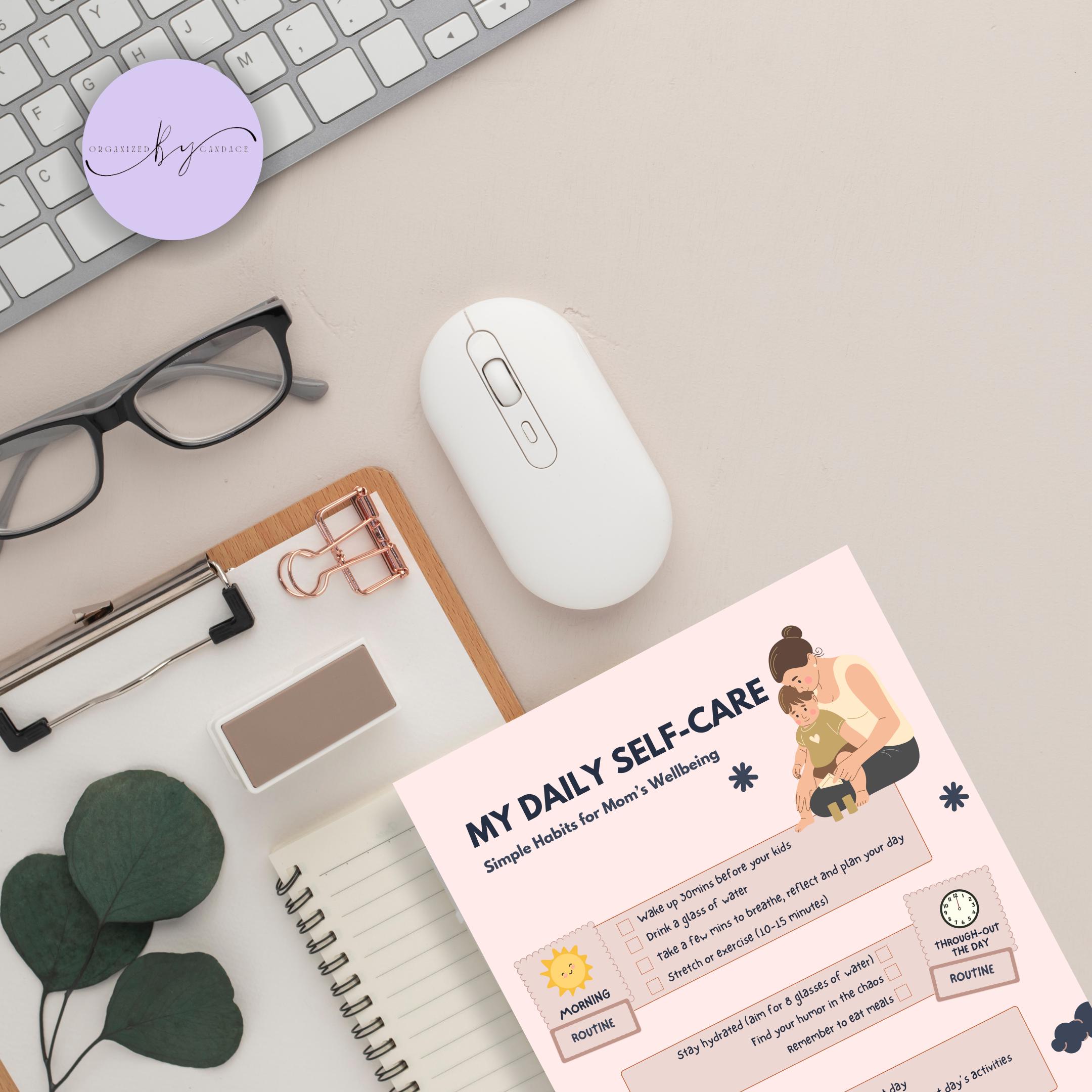 Daily Checklist for Mom's Self-care - Etsy