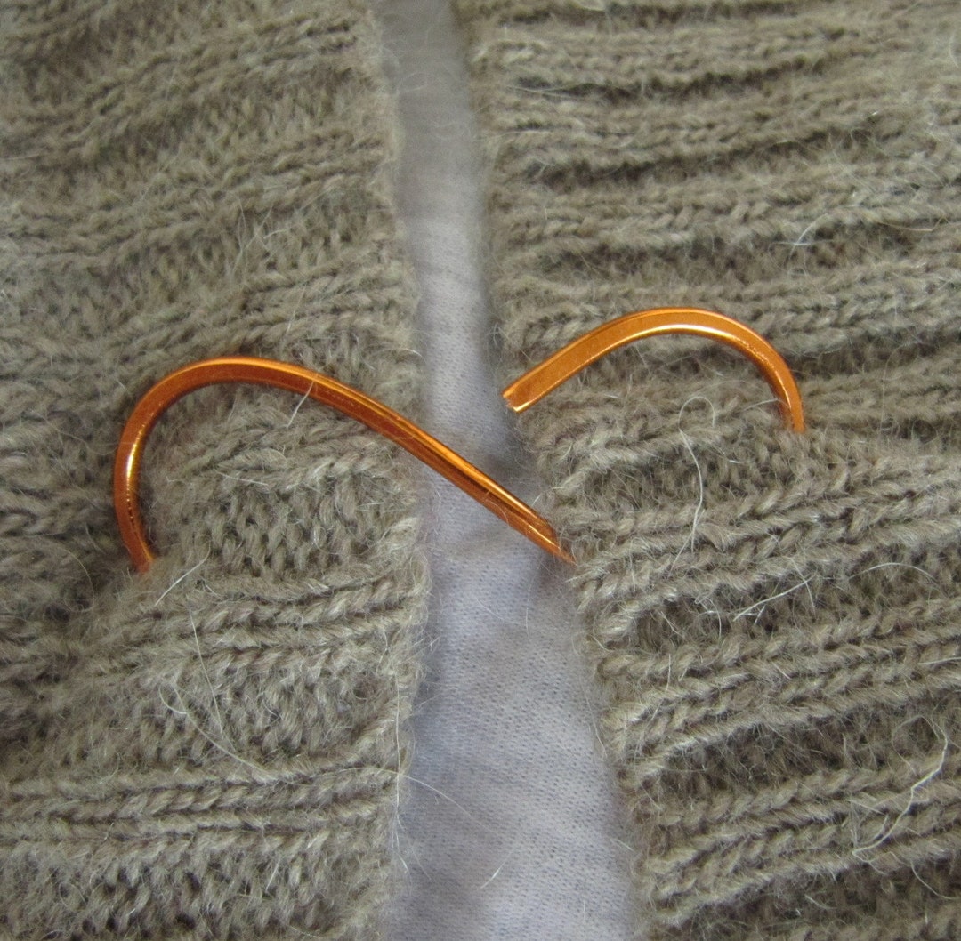 Aluminum, Infinity, Shawl Pin, Scarf Pin, Sweater Clip, Fastener ...