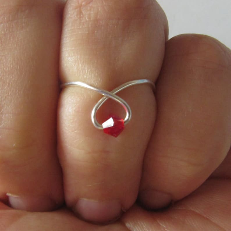 Swarovski Crystal Personalized Knuckle Rings Silver Knuckle - Etsy