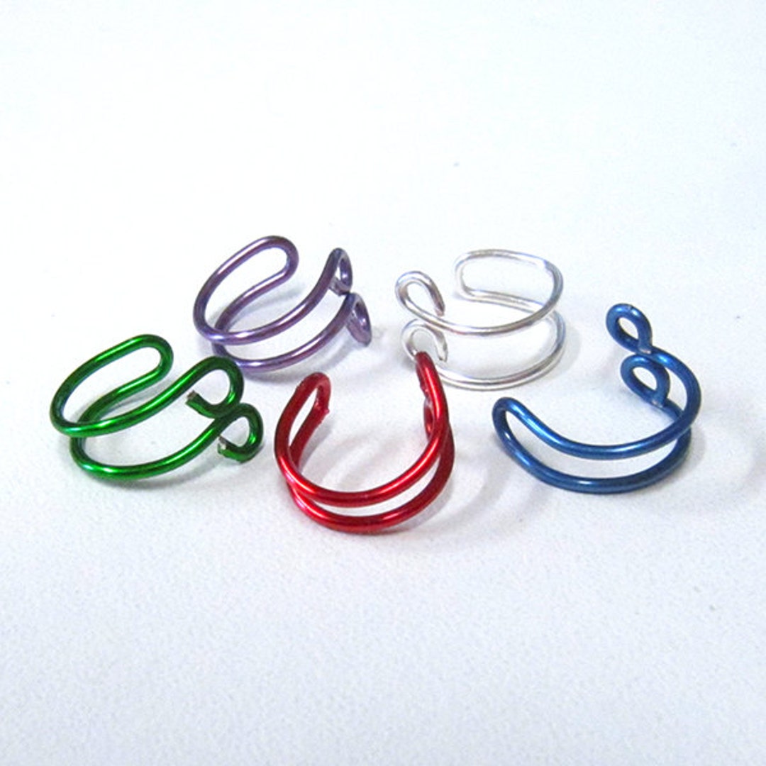 Double Loop Ear Cuff - Mini Earcuff - Tragus - Cartilage - Fake ...
