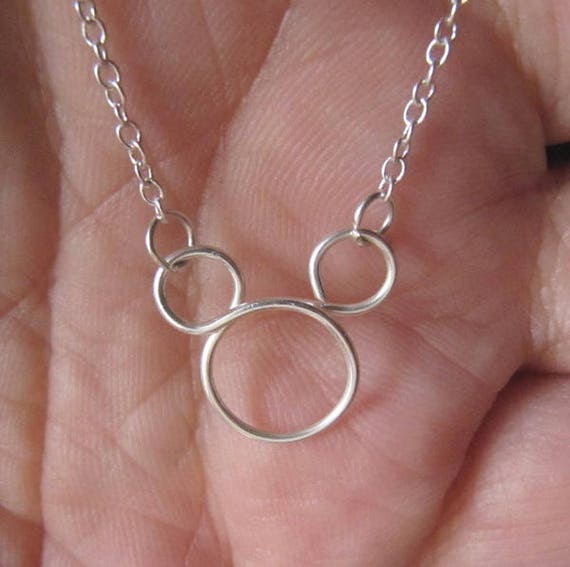 Mickey Mouse Necklace Mickey Pendant Mouse Necklace - Etsy