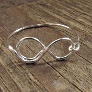 Infinity Love Wire Ring - Eternity Friendship - Infinity Symbol Ring ...