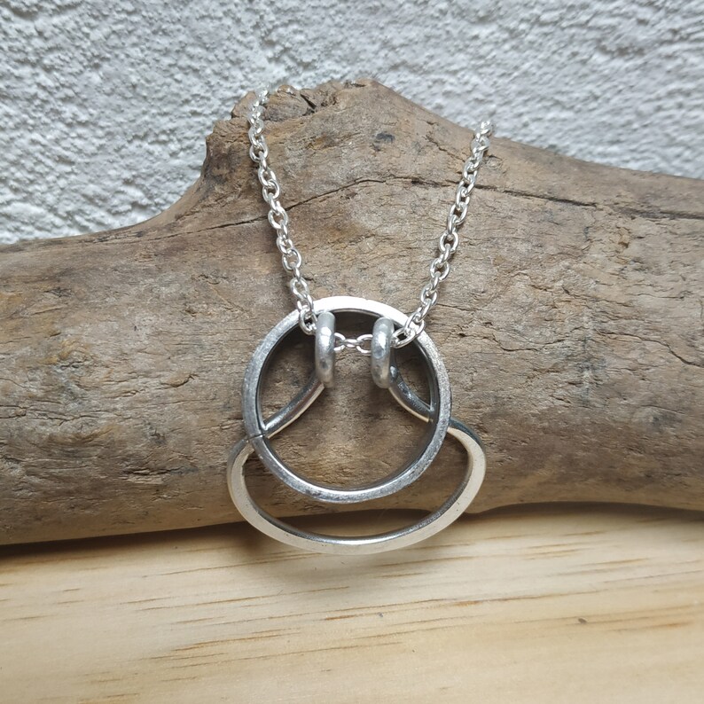 Ring Holder Necklace Silver Pendant Necklace Wedding or - Etsy