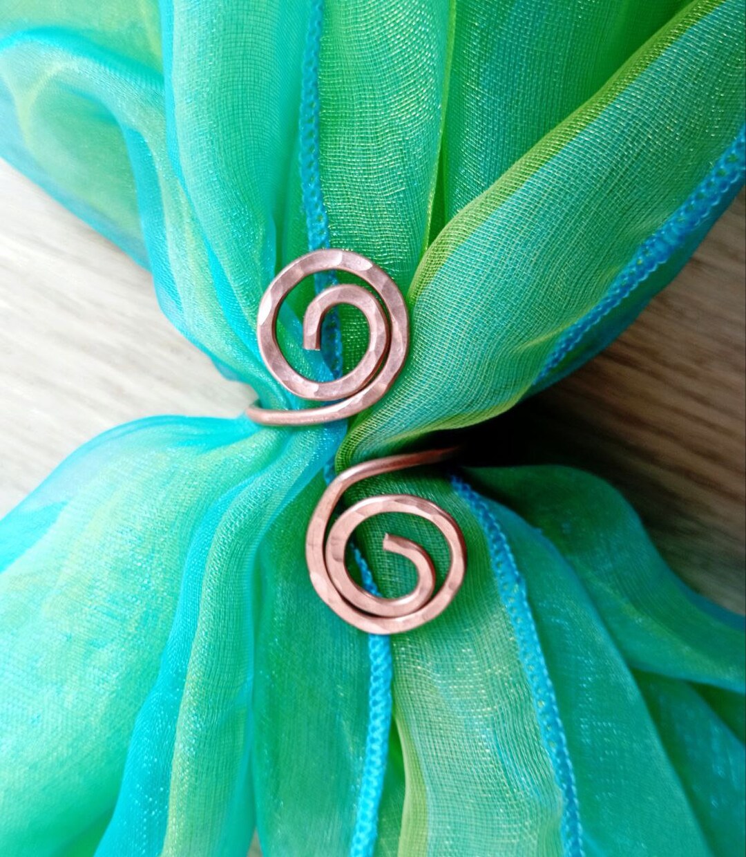 Shawl Scarf Slide, Celtic Pin Shawl, Copper , Brass - Etsy