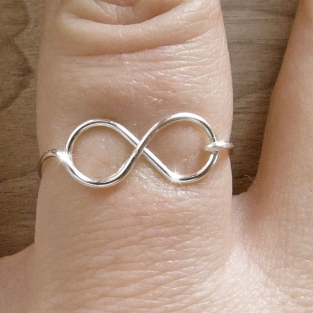 Infinity Love Wire Ring - Eternity Friendship - Infinity Symbol Ring ...